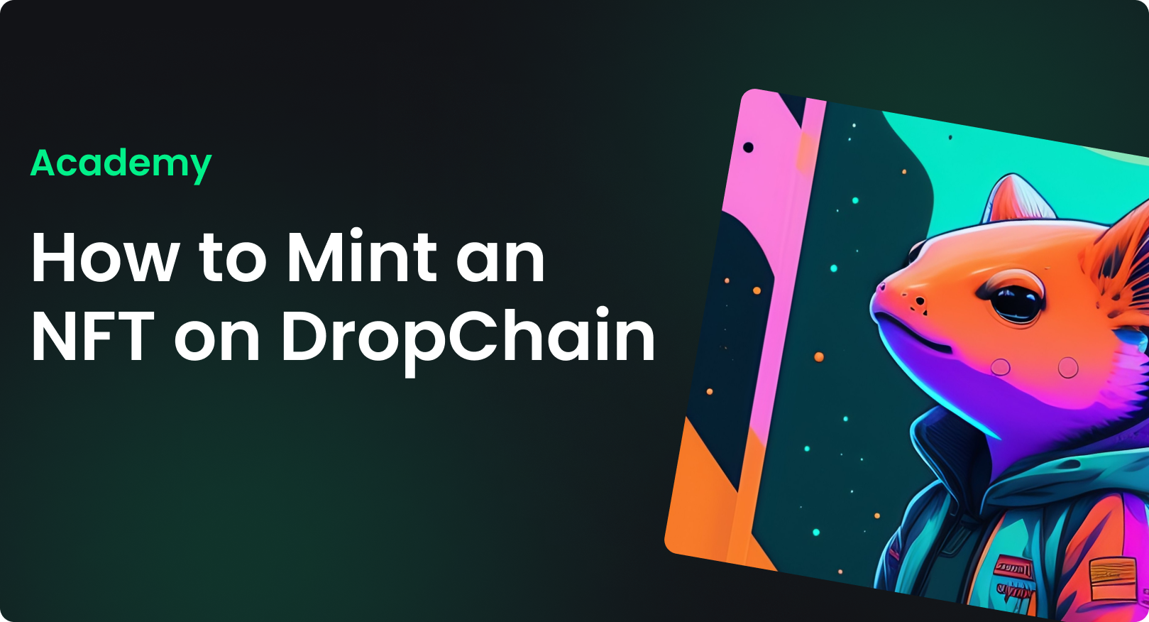 How to Mint an NFT on DropChain